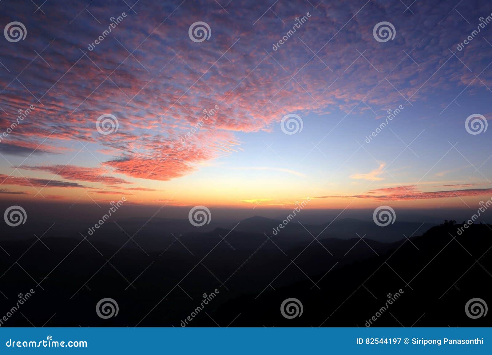 Blue sky with mist stock image. Image of phodrang, dawn - 82544197