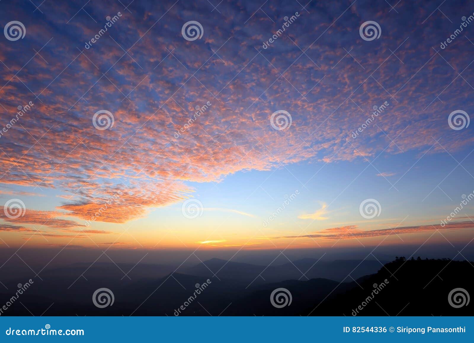 Blue sky with mist stock photo. Image of beautiful, kuensel - 82544336