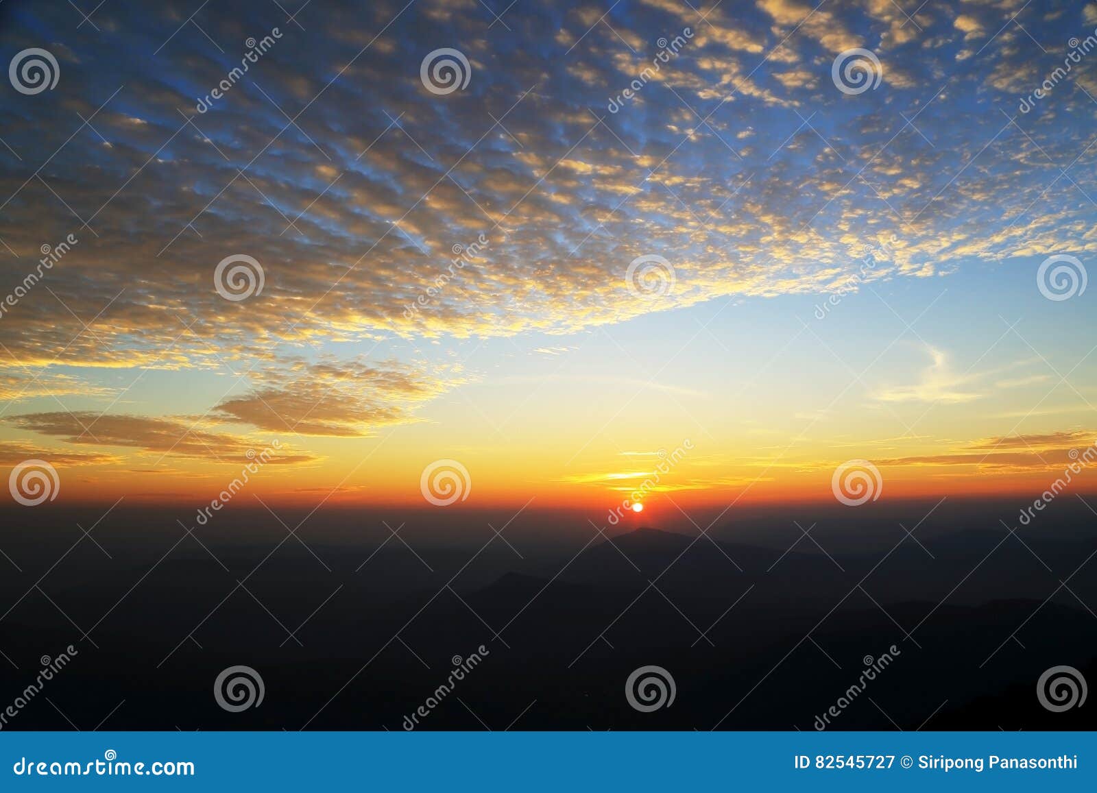 Blue sky with mist stock image. Image of bronze, meditation - 82545727