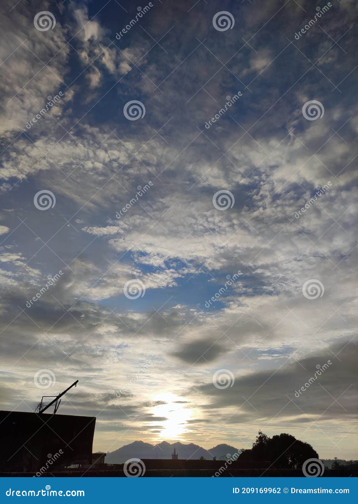 Blue Sky in Morning Monday Cloudy Stock Photo - Image of cloudy, monday ...