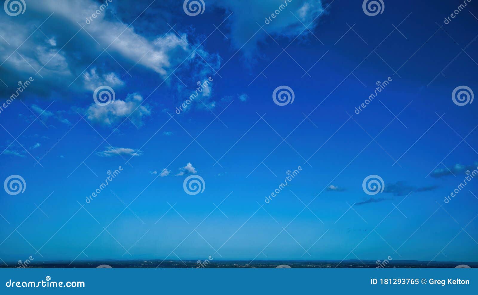 Blue Sky and Multiple Clouds Background Stock Image - Image of abstract ...