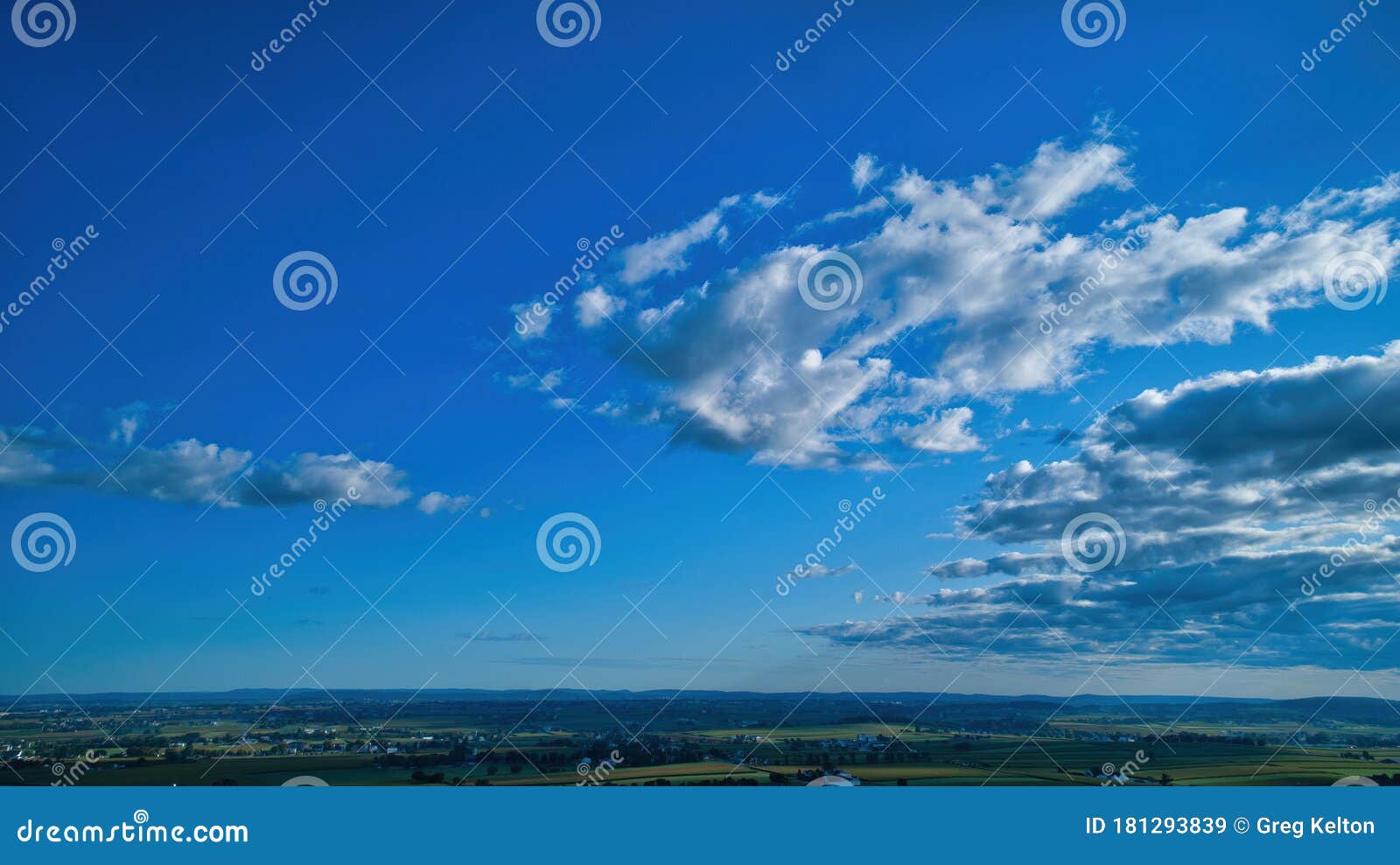Blue Sky And Multiple Clouds Background Royalty-Free Stock Photography ...