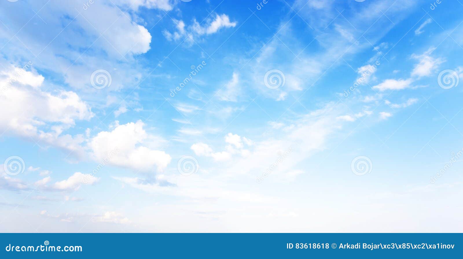 Blue sky natural banner stock photo. Image of clear, light - 83618618