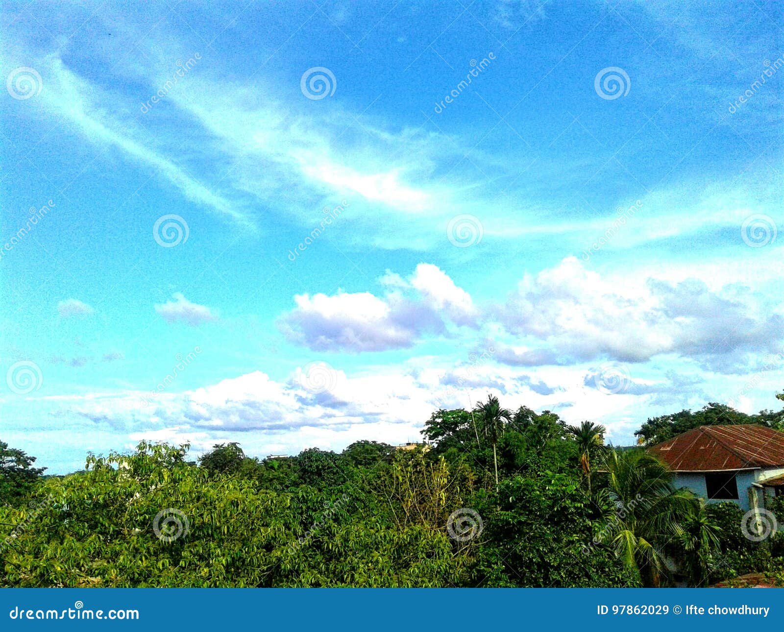 Blue sky at noon. stock image. Image of elat, noon, blue - 97862029