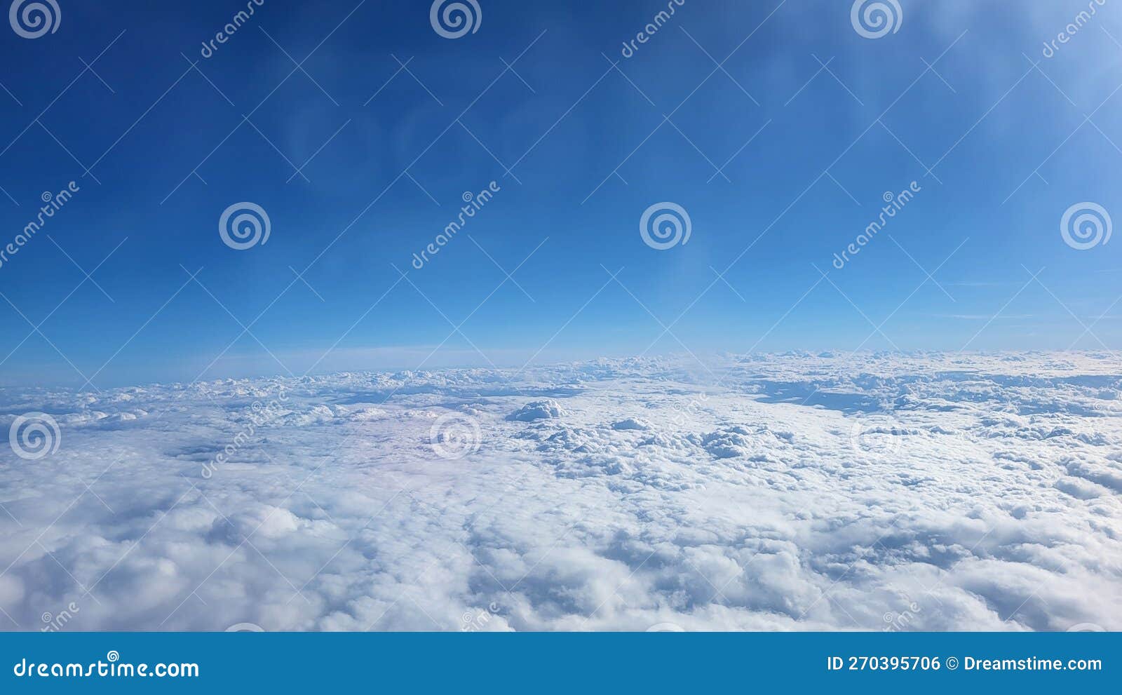 Blue Sky with Nothing but the Clouds Stock Photo - Image of plain ...