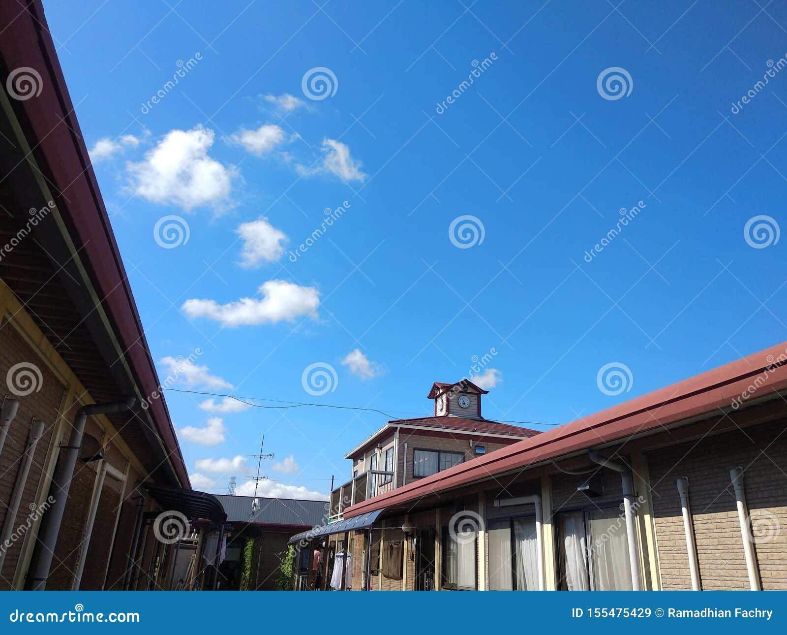 A Blue Sky on Nursing Home stock image. Image of home - 155475429