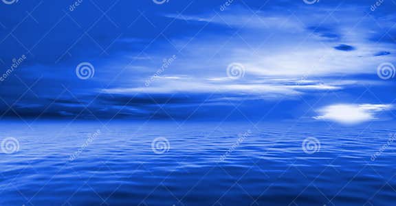 Blue sky and ocean stock image. Image of ecology, conceptual - 3045893