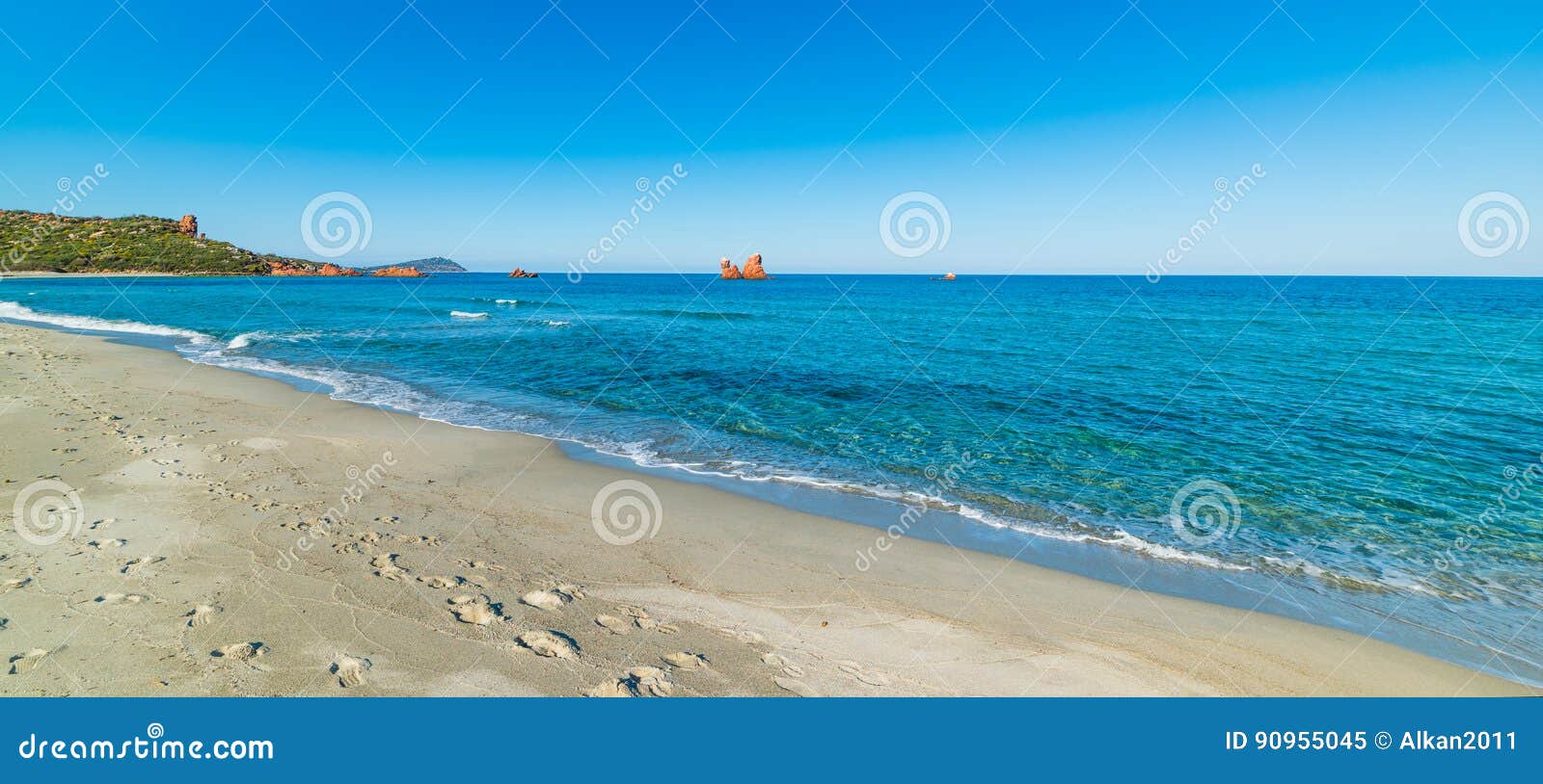 Blue sky over Cea beach stock image. Image of waves, view - 90955045