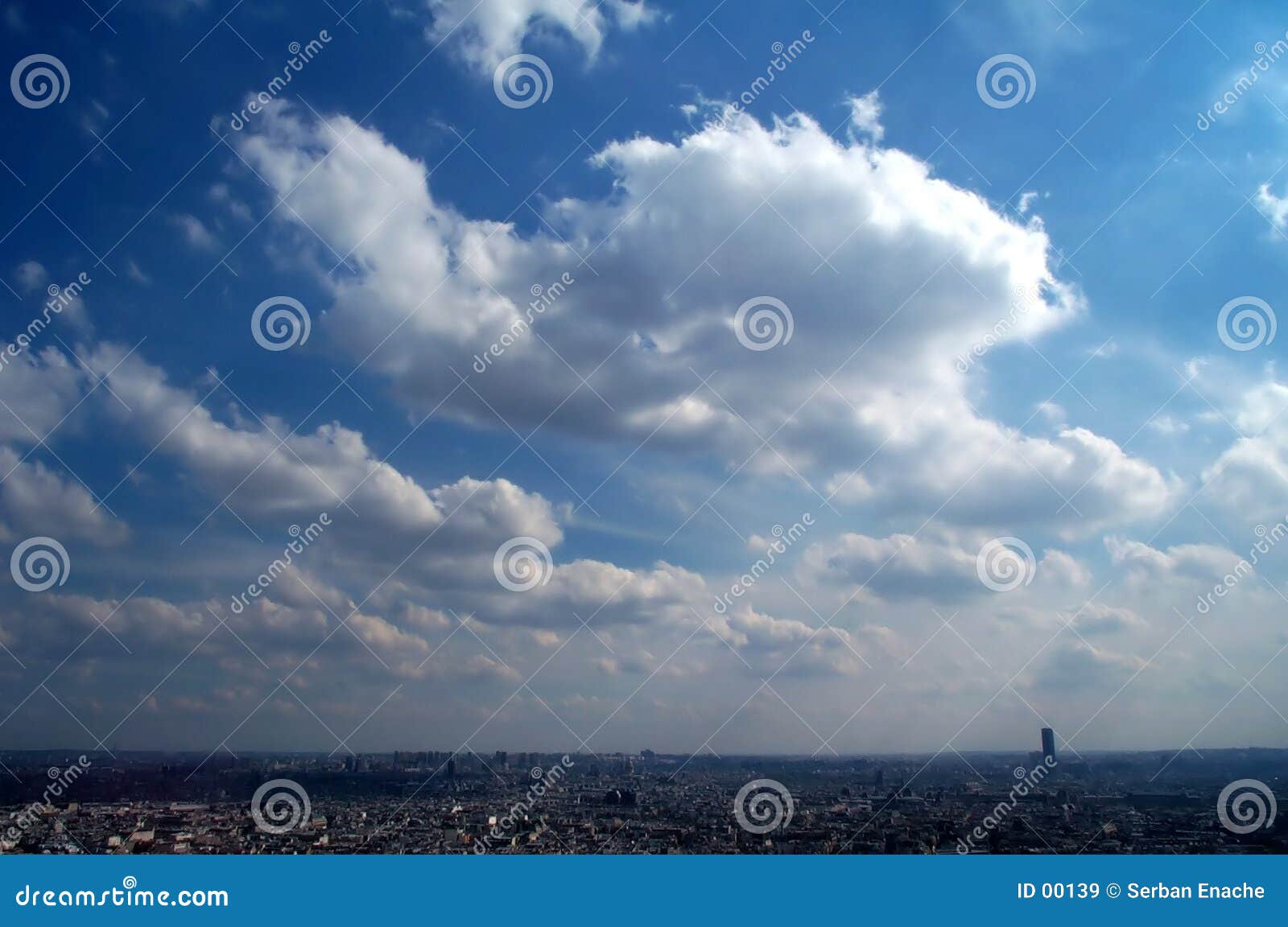 Blue sky over Paris stock image. Image of green, bright, bronze - 139