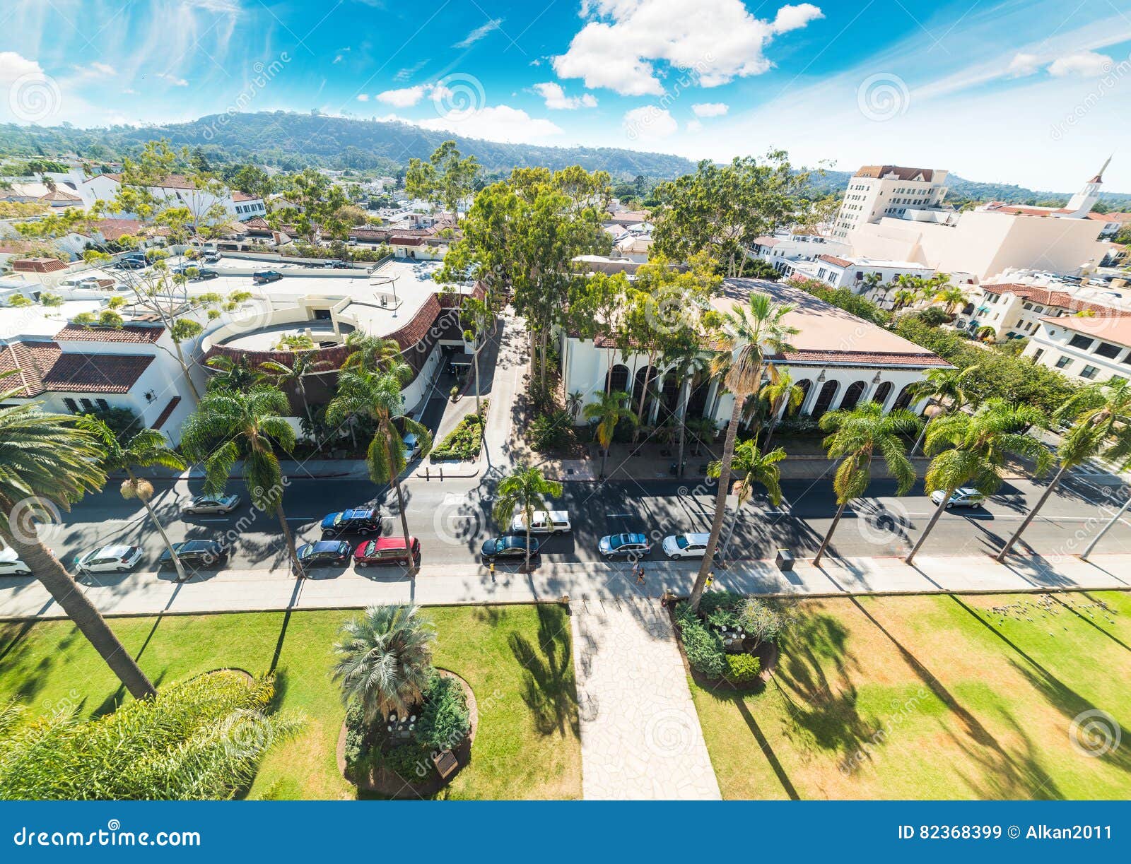 Blue Sky Over Santa Barbara Editorial Stock Image - Image of daylight ...