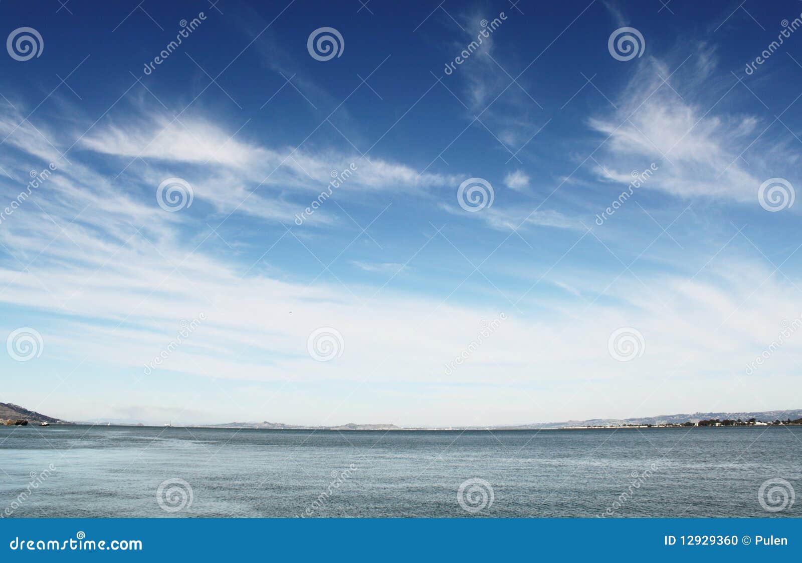 Blue sky over sea stock photo. Image of wallpaper, ocean - 12929360