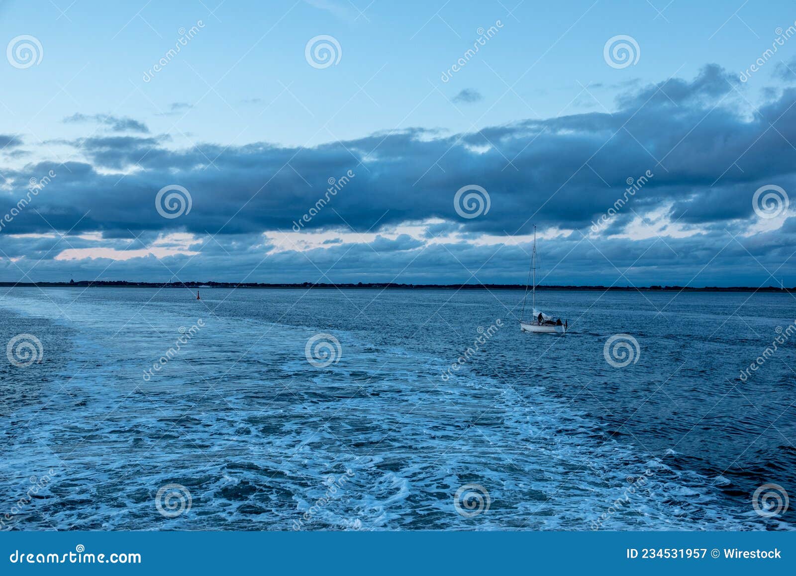Blue sky over the sea stock image. Image of horizon - 234531957