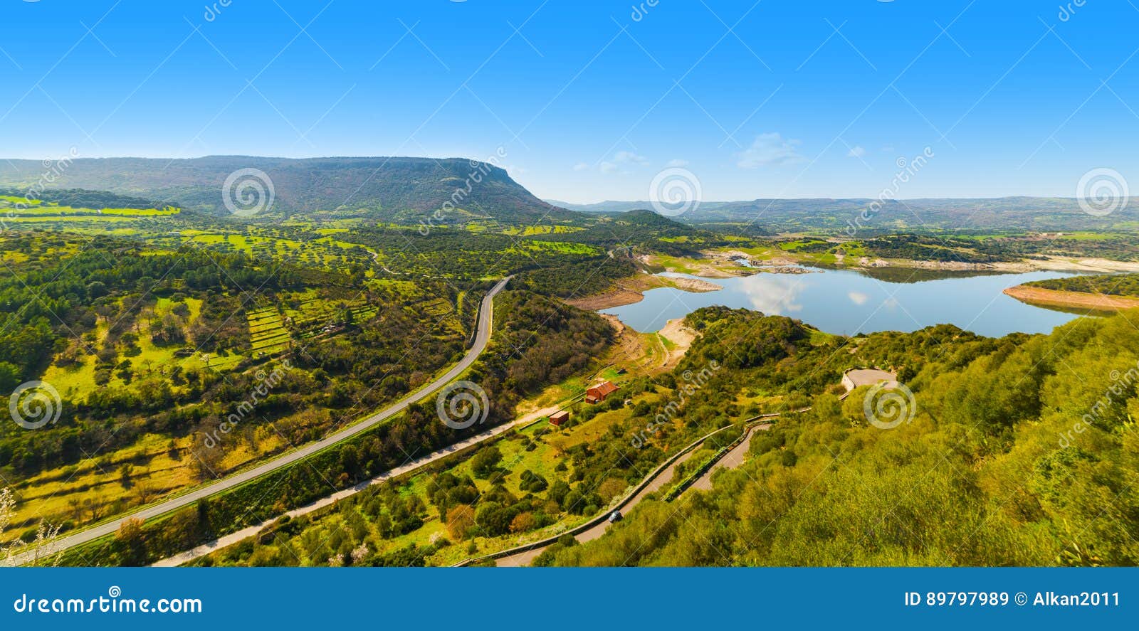 Blue sky over Temo lake stock image. Image of bright - 89797989