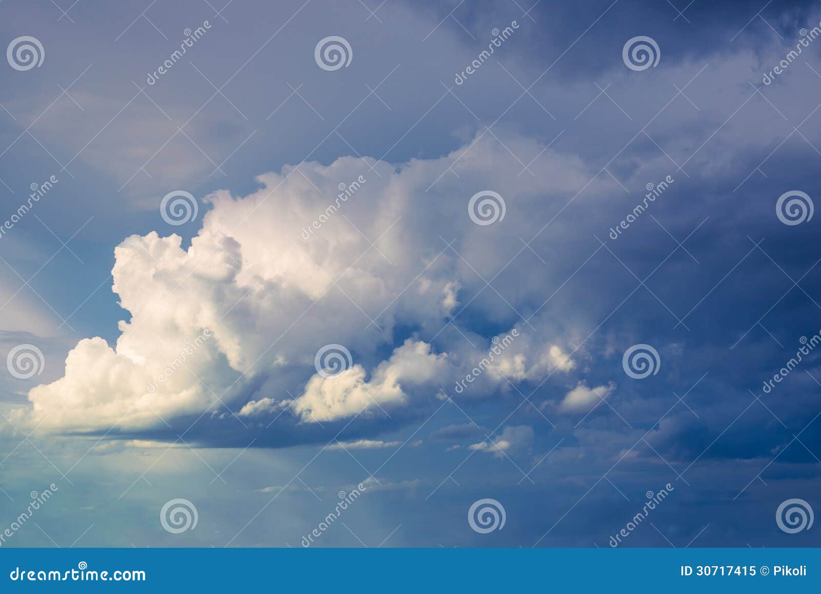 Blue Sky with Rain Clouds As Background Stock Image - Image of dramatic ...