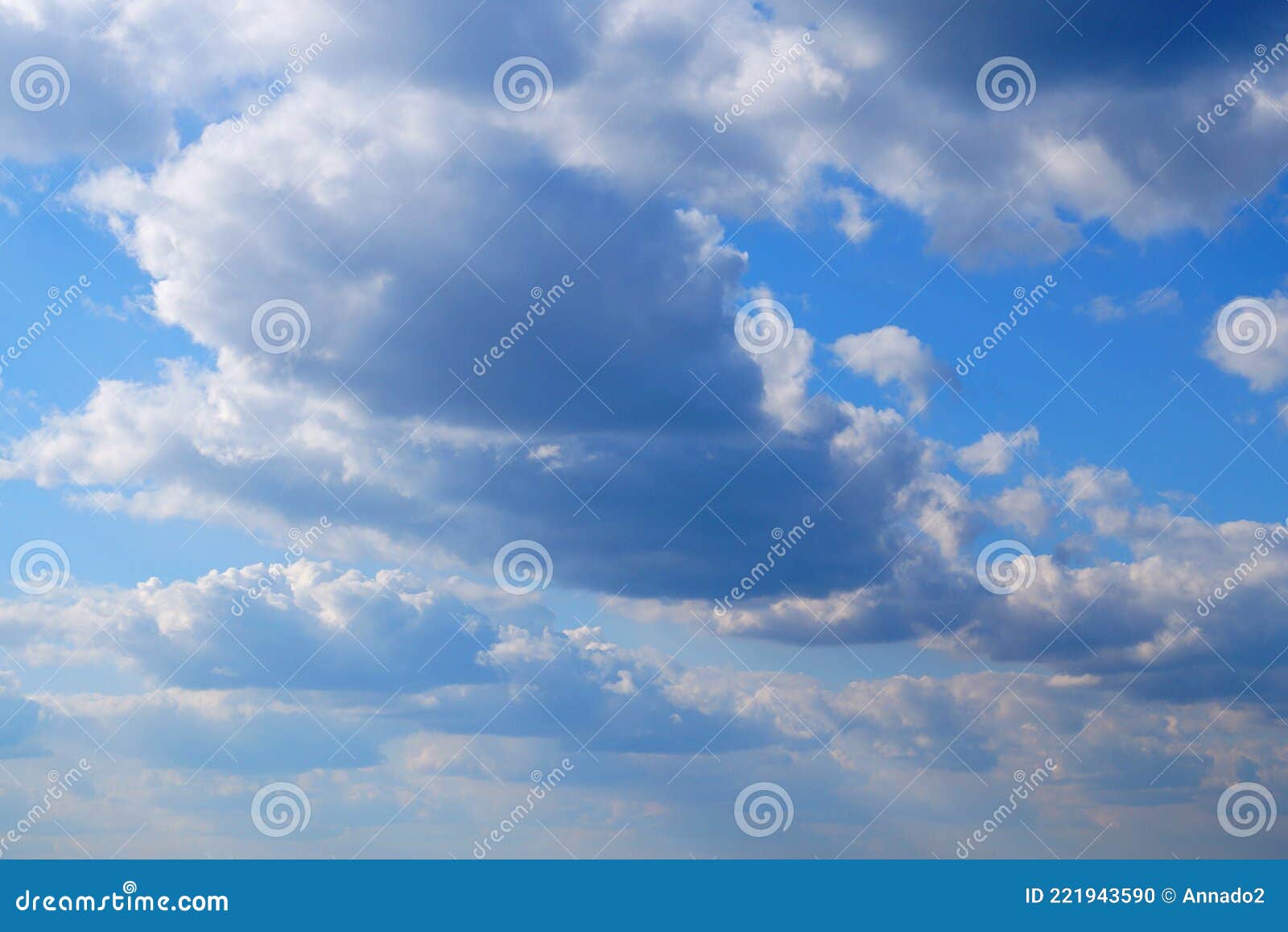 Blue Sky with Rain Clouds for Background Stock Photo - Image of ...