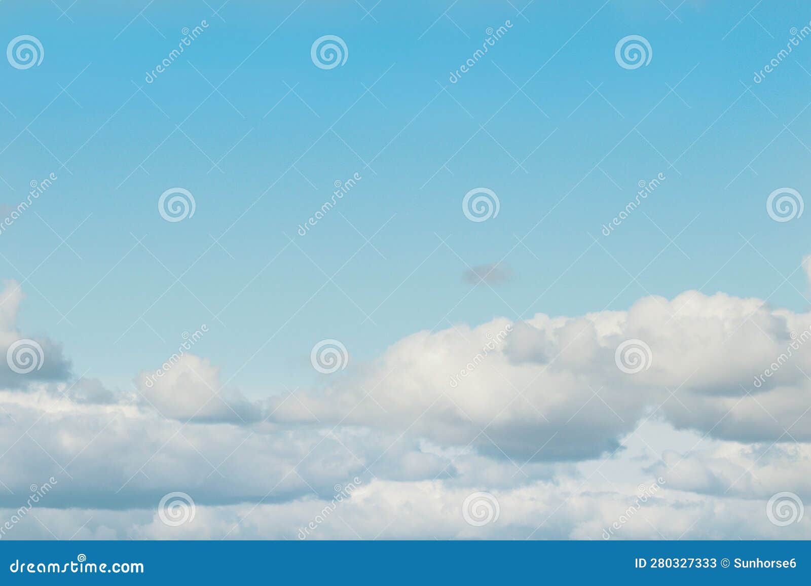 Blue Sky with Rain Clouds Developing Stock Image - Image of blue ...