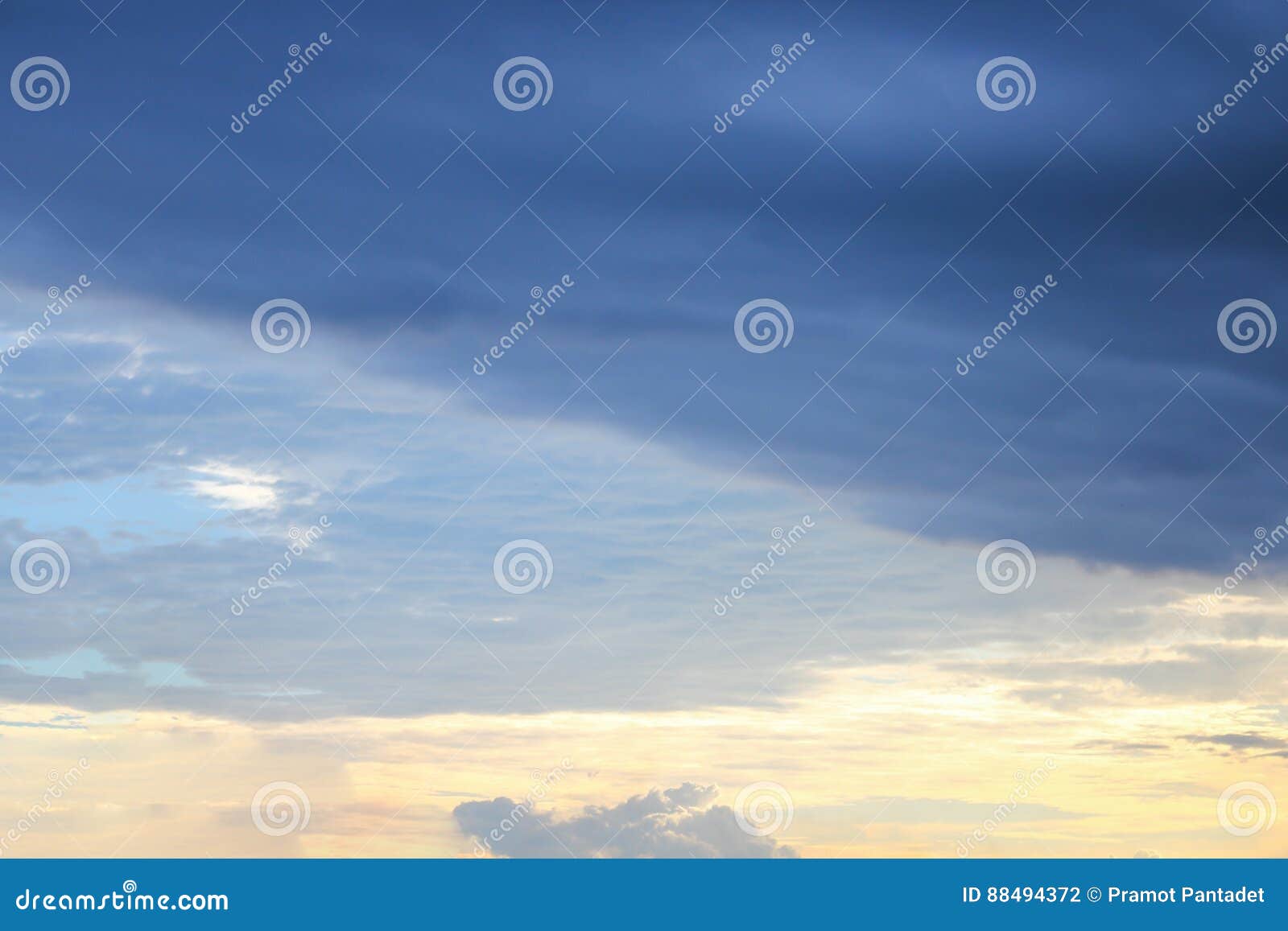 Blue Sky and Raincloud Dark Beautiful Stock Photo - Image of overcast ...