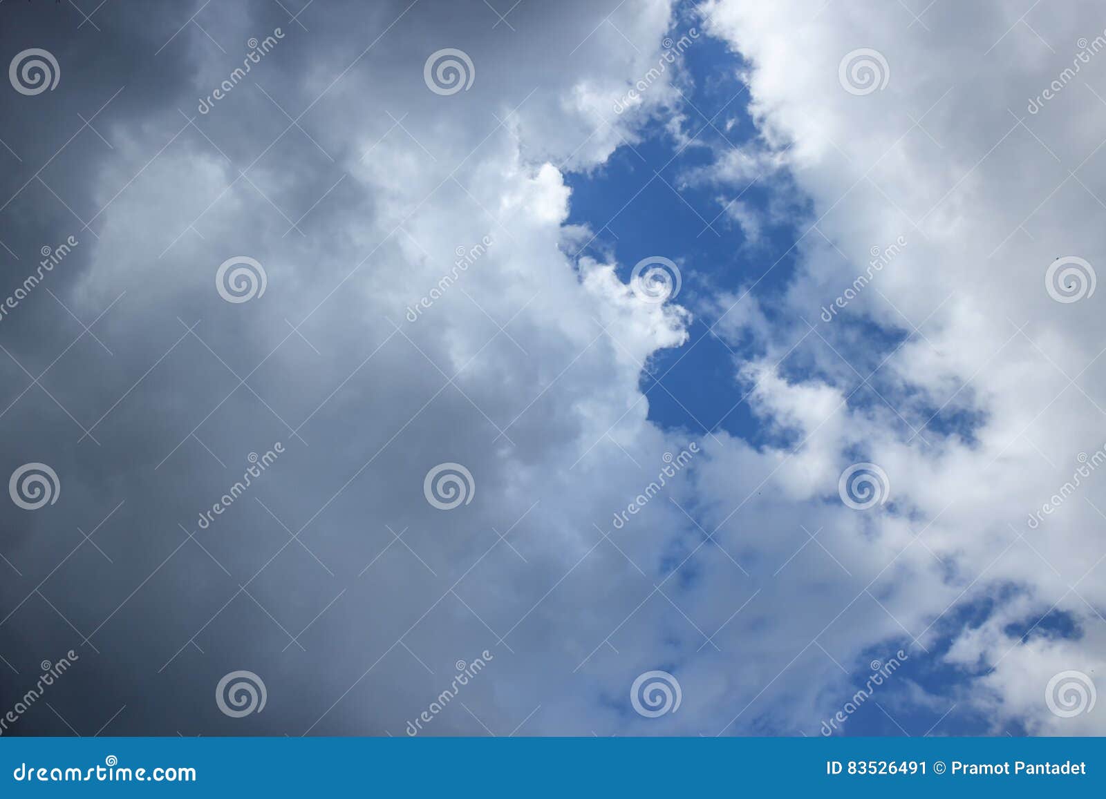 Blue sky and raincloud stock image. Image of pattern - 83526491