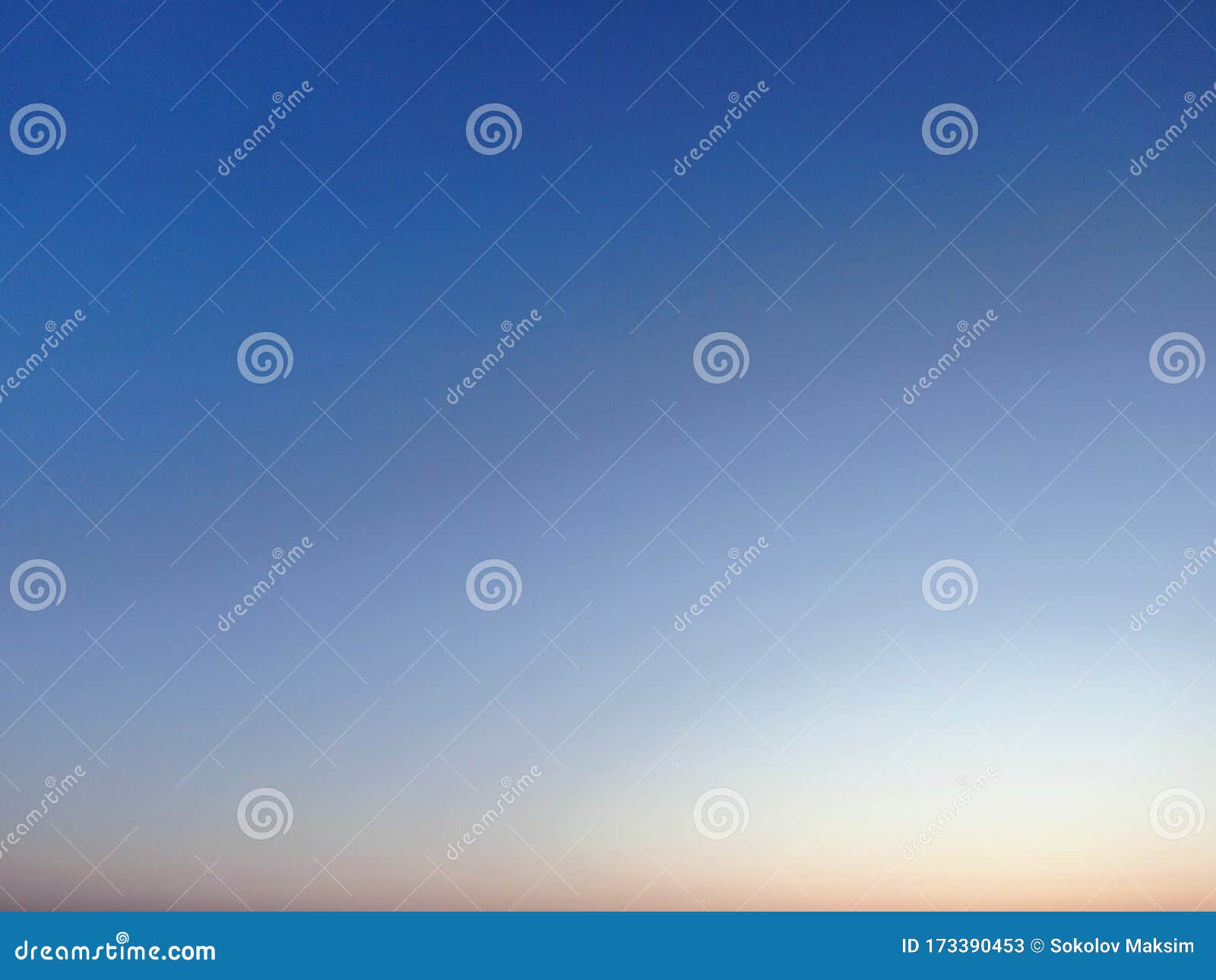 Blue Sky in the Rays of the Rising Sun at Dawn Stock Image - Image of ...
