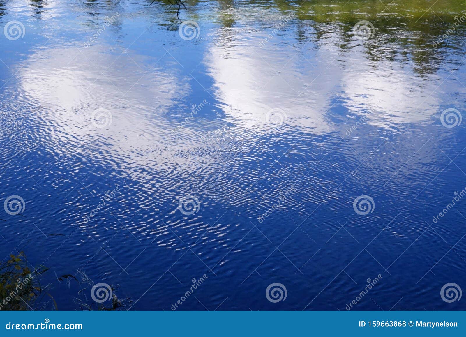 Blue Sky Reflections stock photo. Image of henrys, peaceful - 159663868