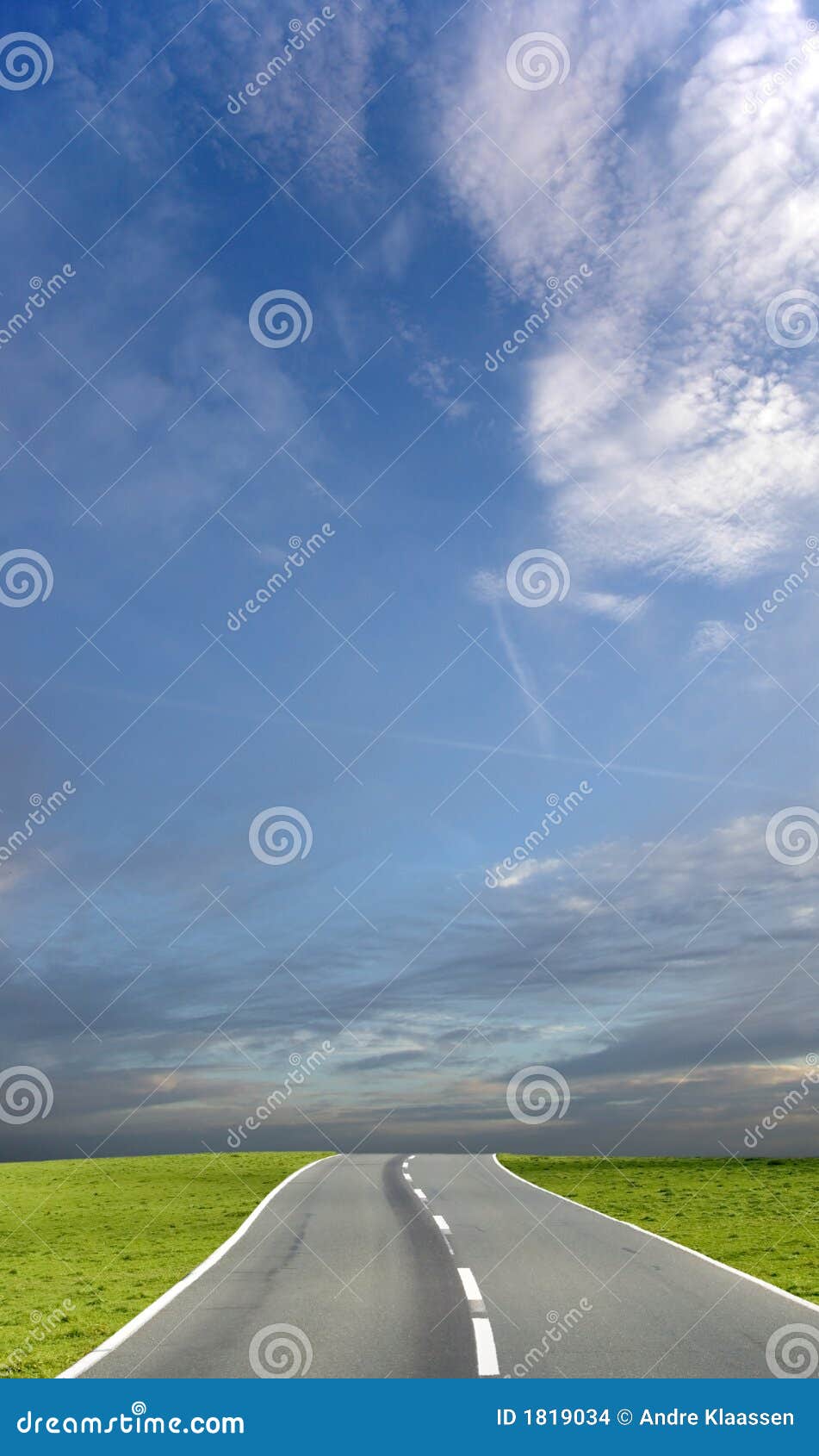 Blue sky road stock photo. Image of field, colorful, color - 1819034