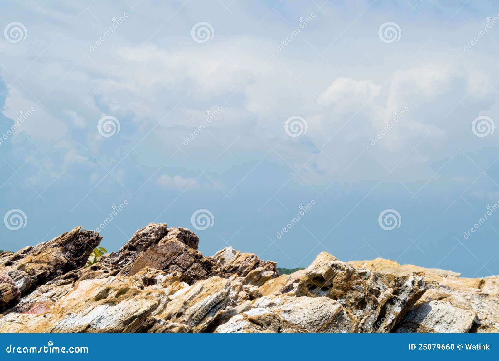 Blue sky and rocks stock photo. Image of aegean, wonderful - 25079660