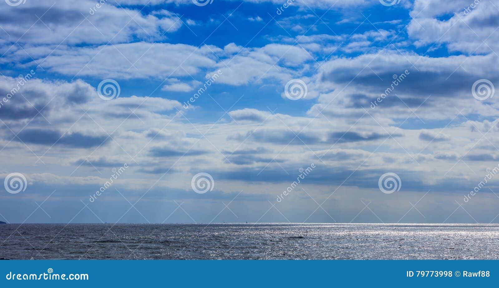 Blue Sky and Sea Background Stock Photo - Image of summer, white: 79773998