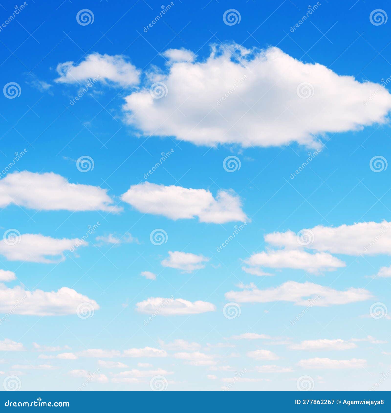 Blue Sky Seamless Backgrounds Stock Illustration - Illustration of blue ...