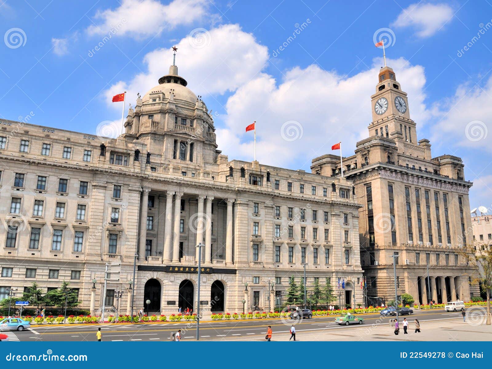 Blue Sky in Shanghai Bund, China Editorial Stock Photo - Image of ...