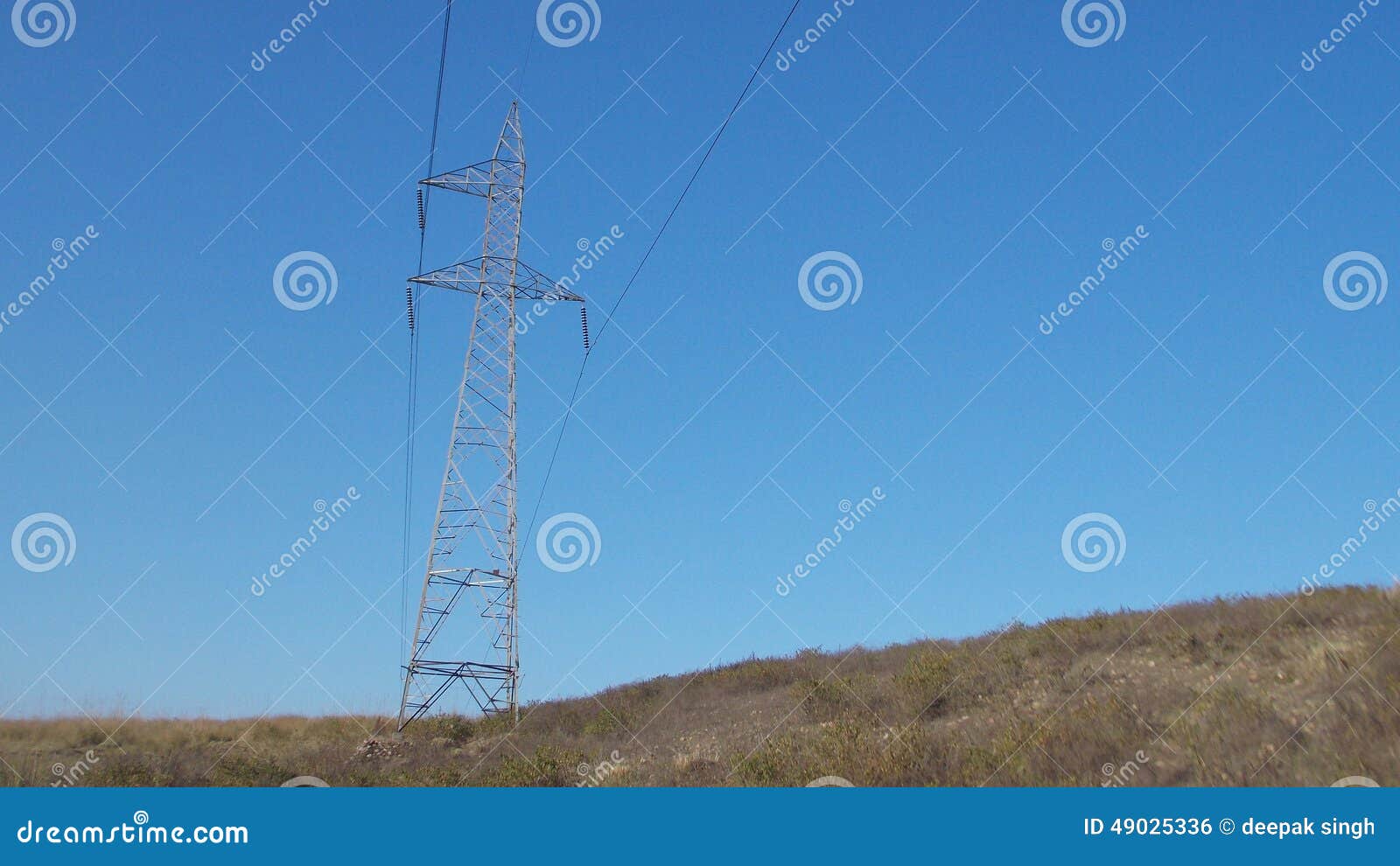 Blue sky @ shock wire stock photo. Image of shock, mission - 49025336