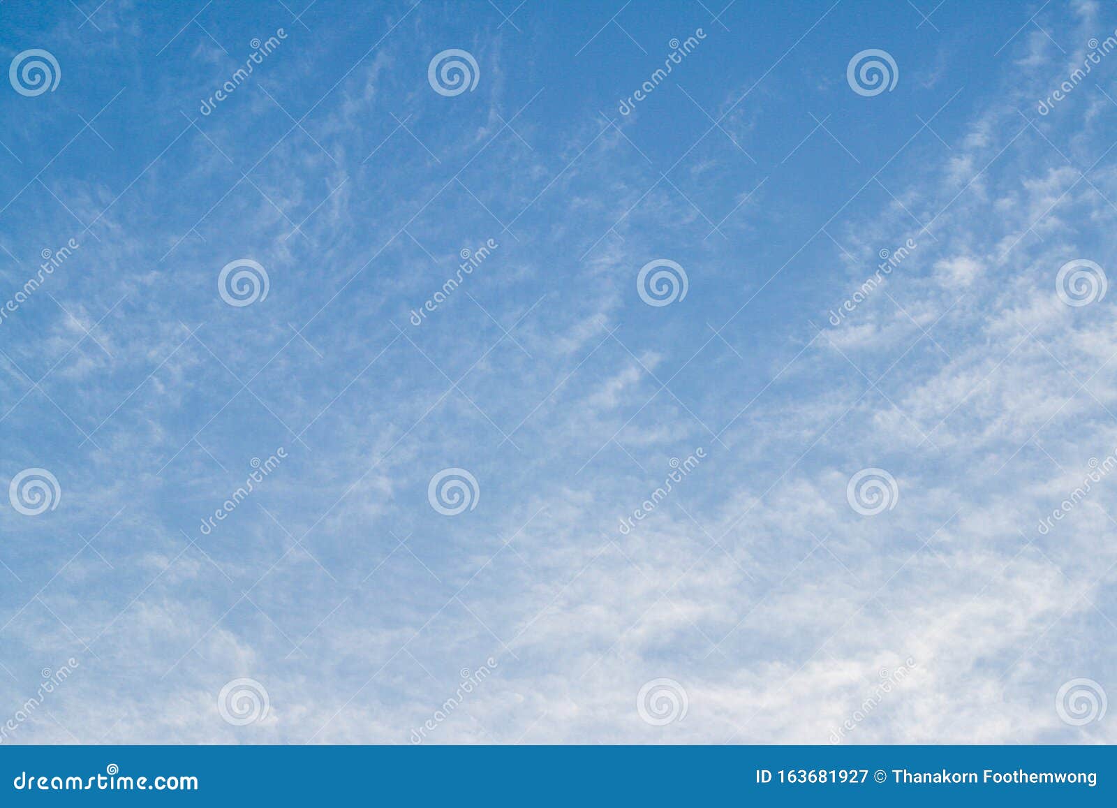 Blue Sky with Slightly Cloud Stock Image - Image of sunshine, clound ...