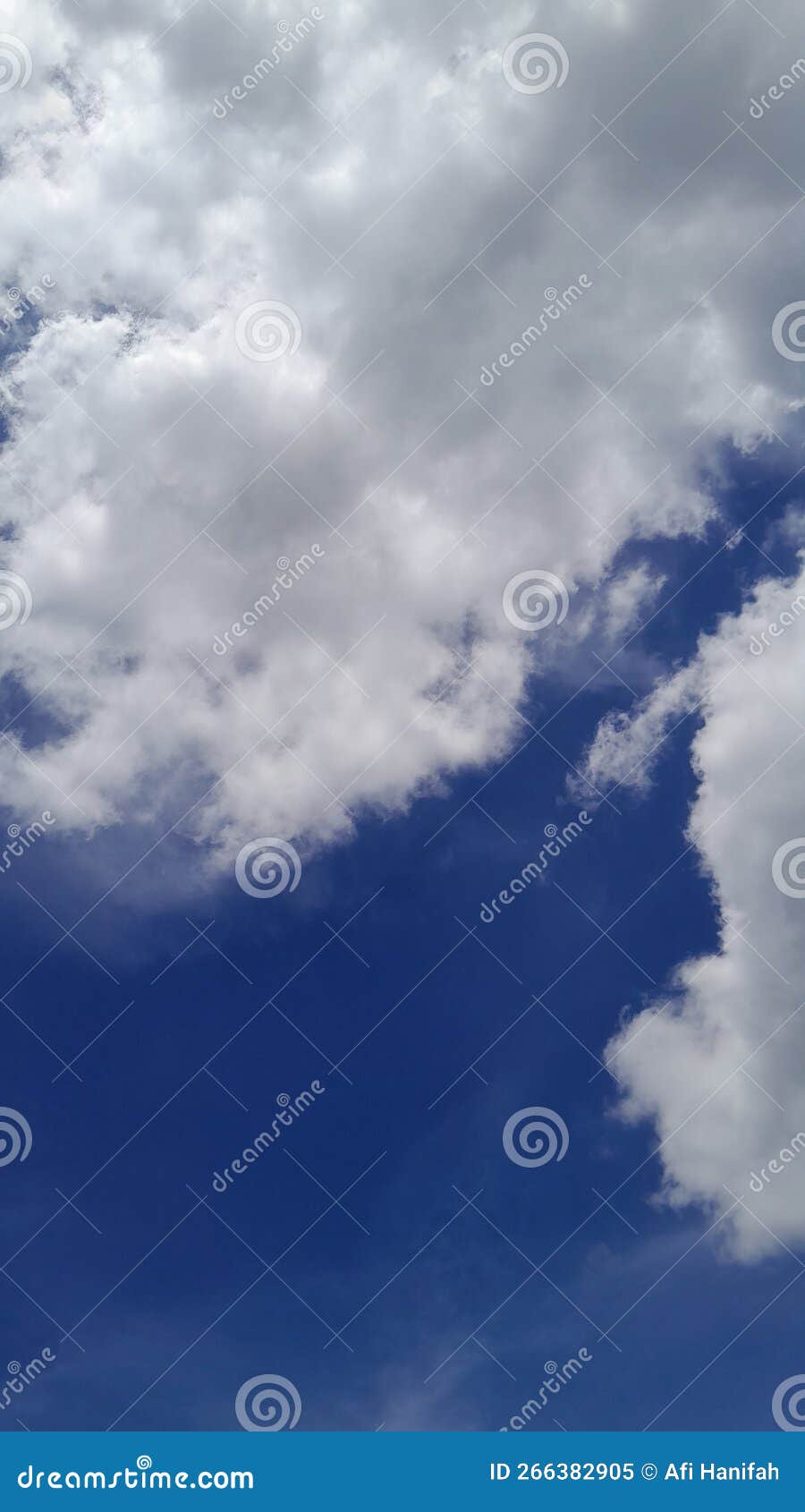 Blue Sky with Slightly Overcast Clouds Stock Image - Image of blue ...