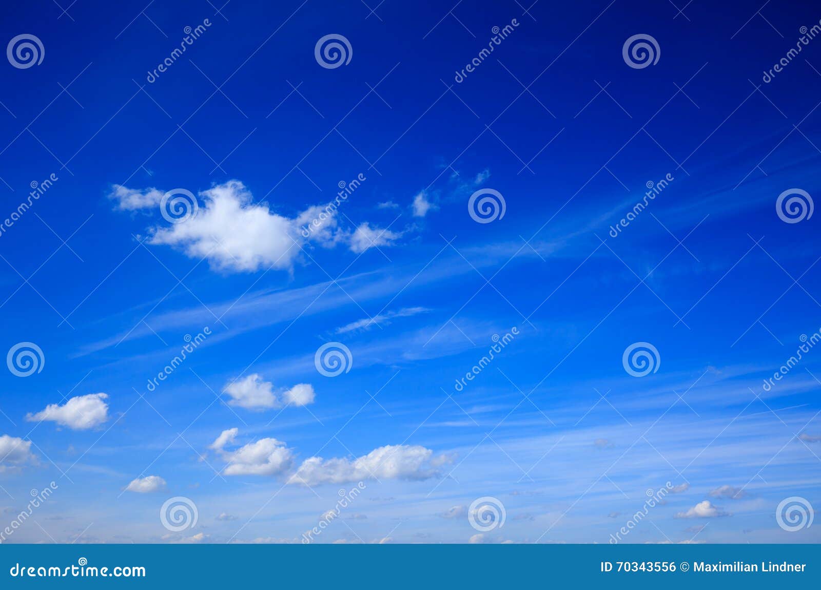 Blue sky with small clouds stock photo. Image of outdoors - 70343556