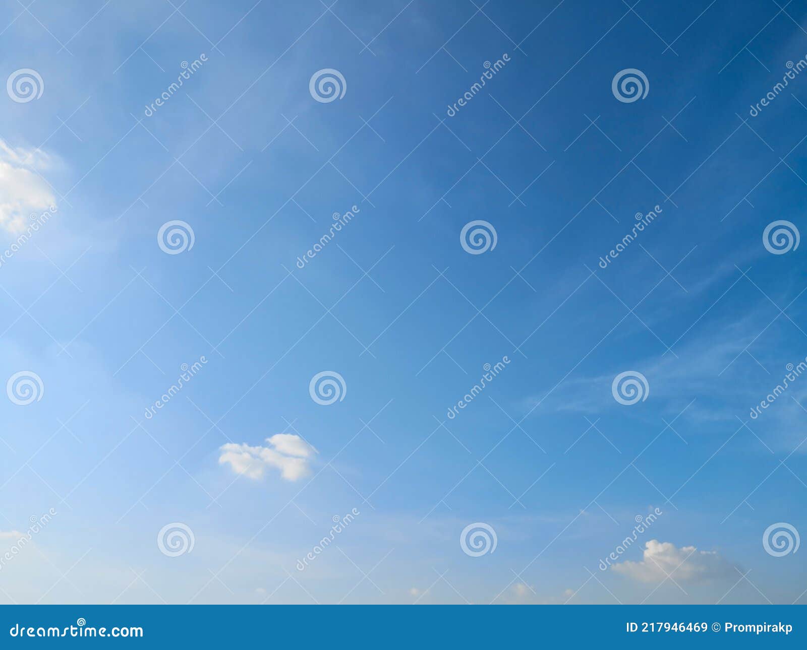 Blue Sky with Smooth Clouds Background Stock Image - Image of backdrop ...