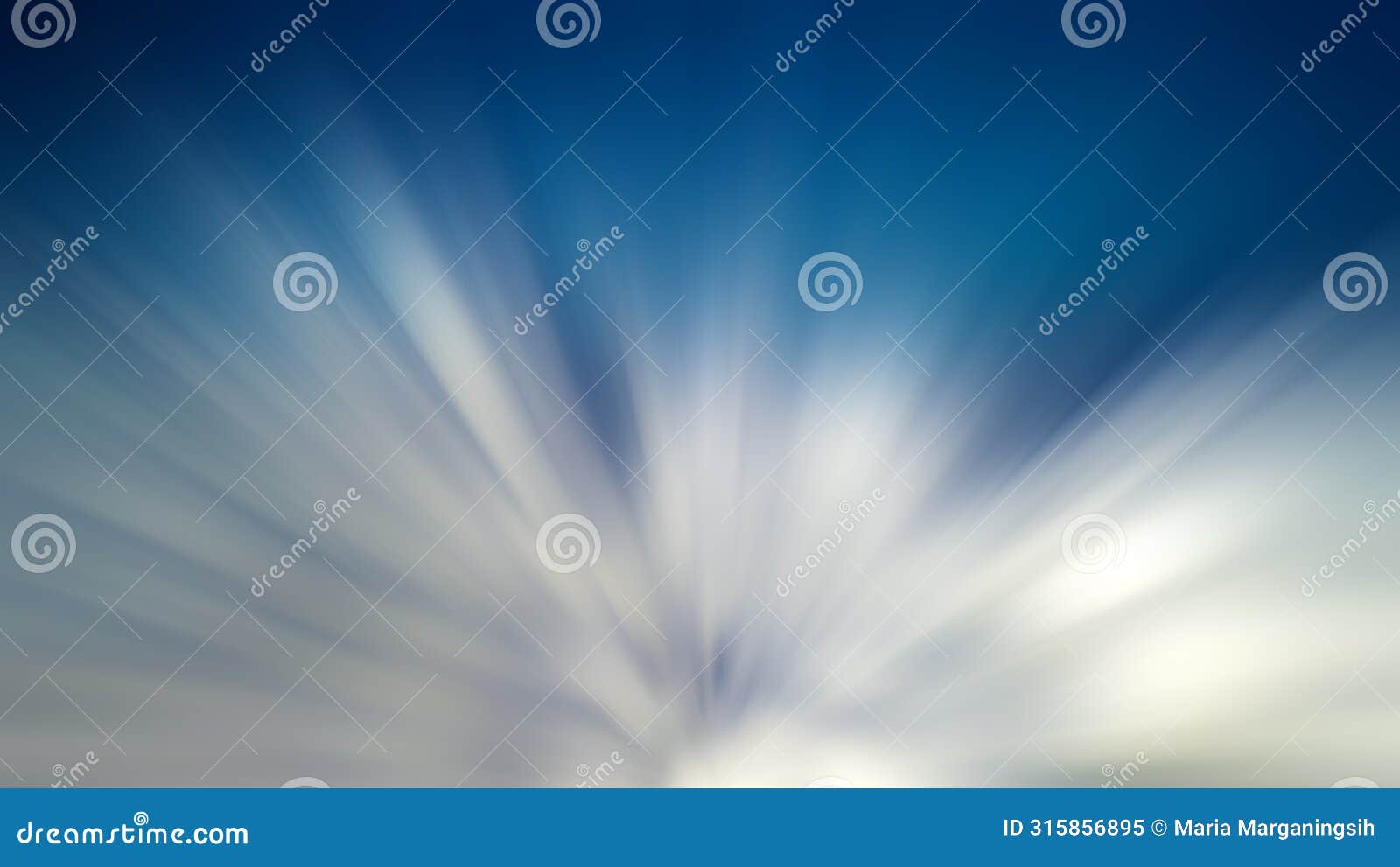 Blue Sky with Smooth Clouds Motion Digital Effect. Blue Background with ...
