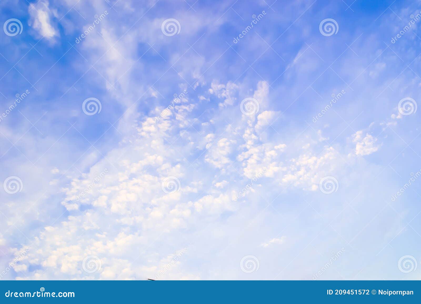 Blue Sky with Soft Clouds Background Stock Photo - Image of abstract ...