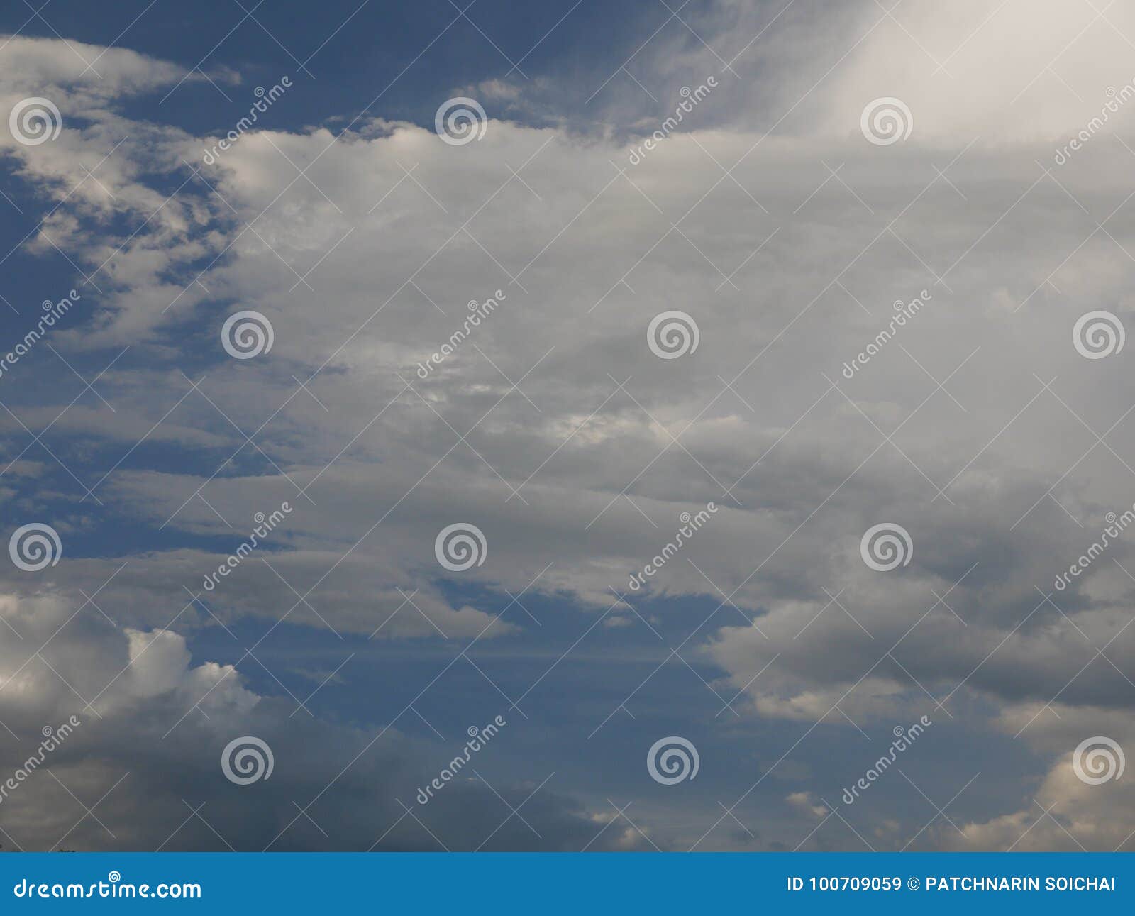Blue sky soft clouds stock image. Image of storm, meteorology - 100709059