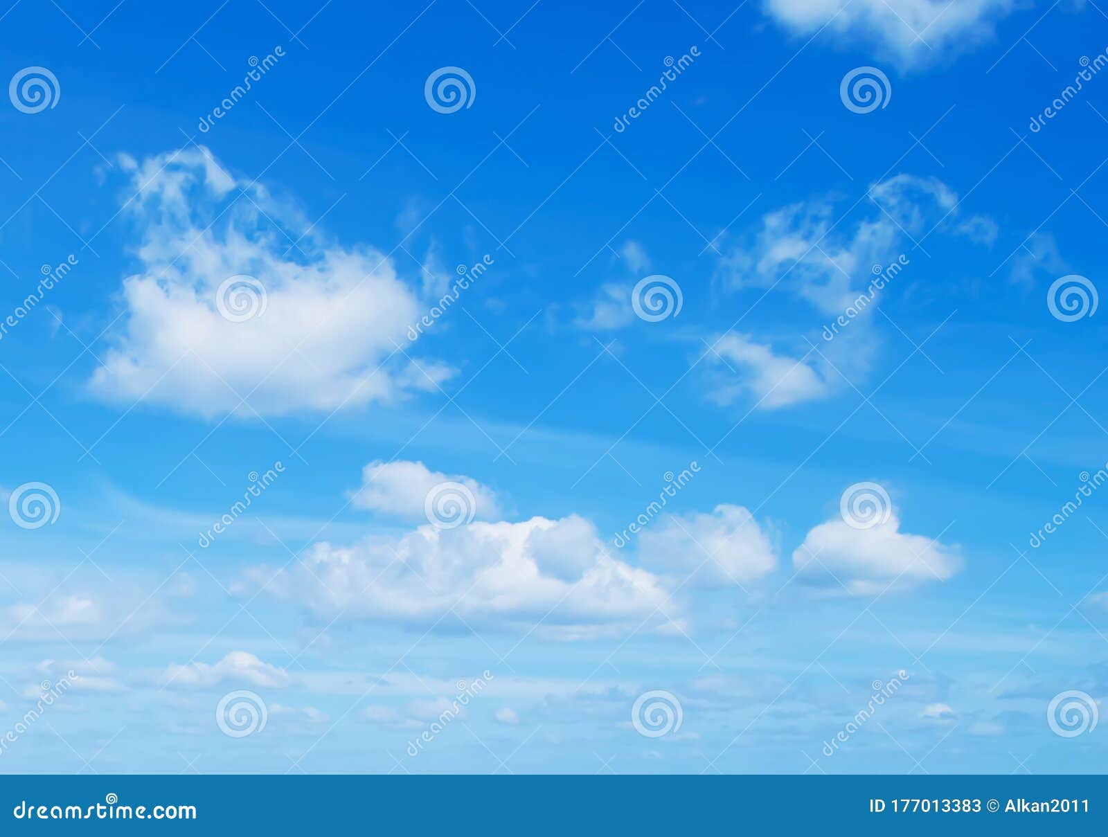 Blue sky with soft clouds stock image. Image of cloudscape - 177013383
