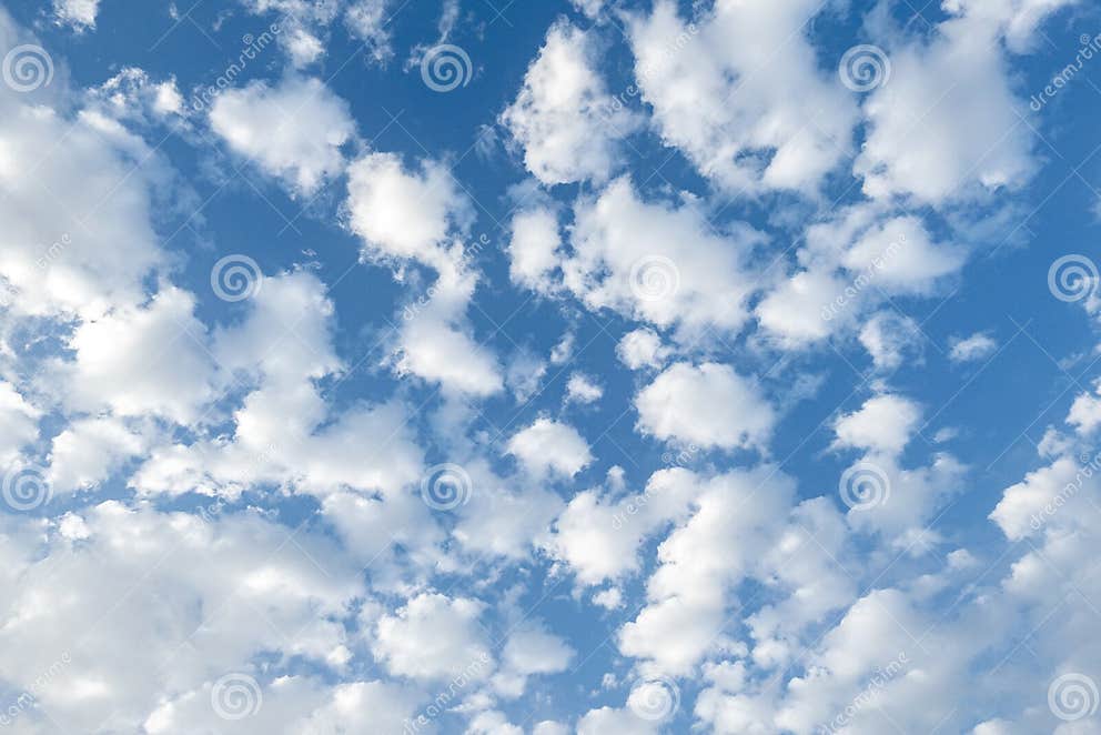 Blue sky with soft clouds stock photo. Image of blue - 258428430