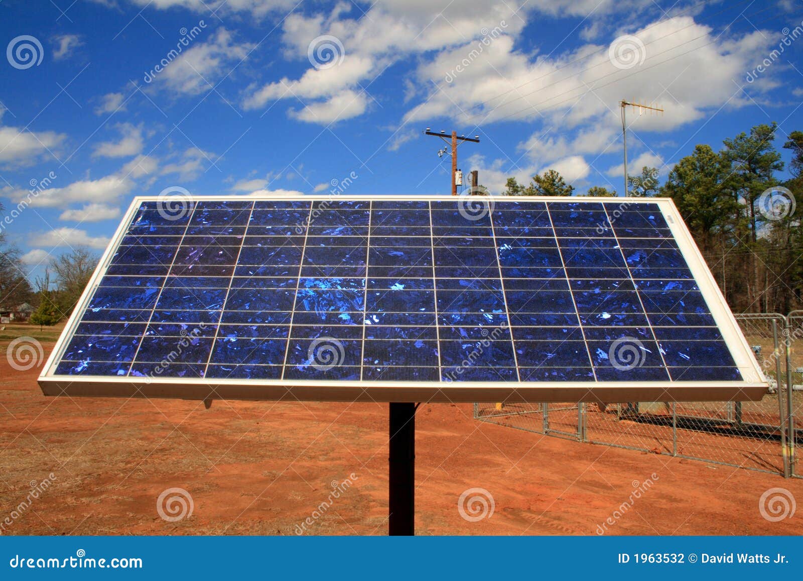 Blue Sky Solar Panel stock photo. Image of solar, energy - 1963532