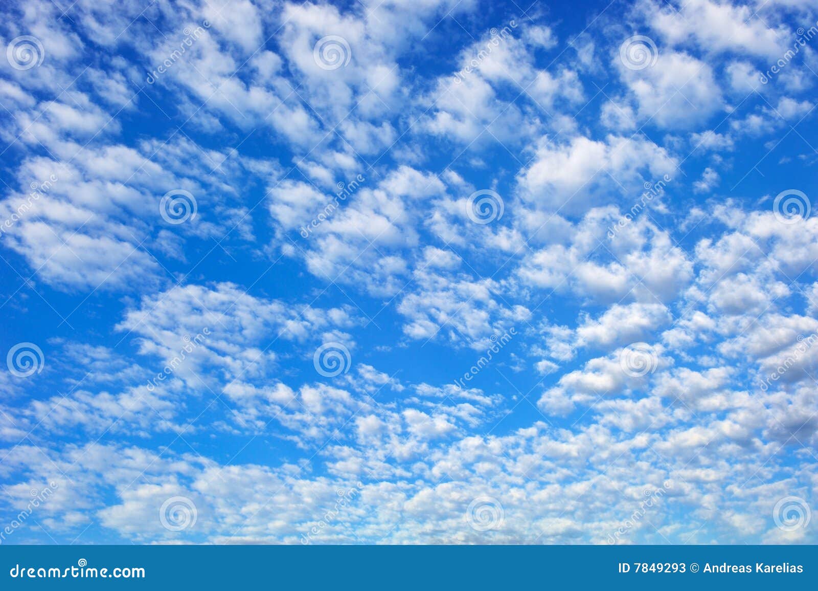 Blue Sky with Spectacular Cloudscape Stock Image - Image of pattern ...