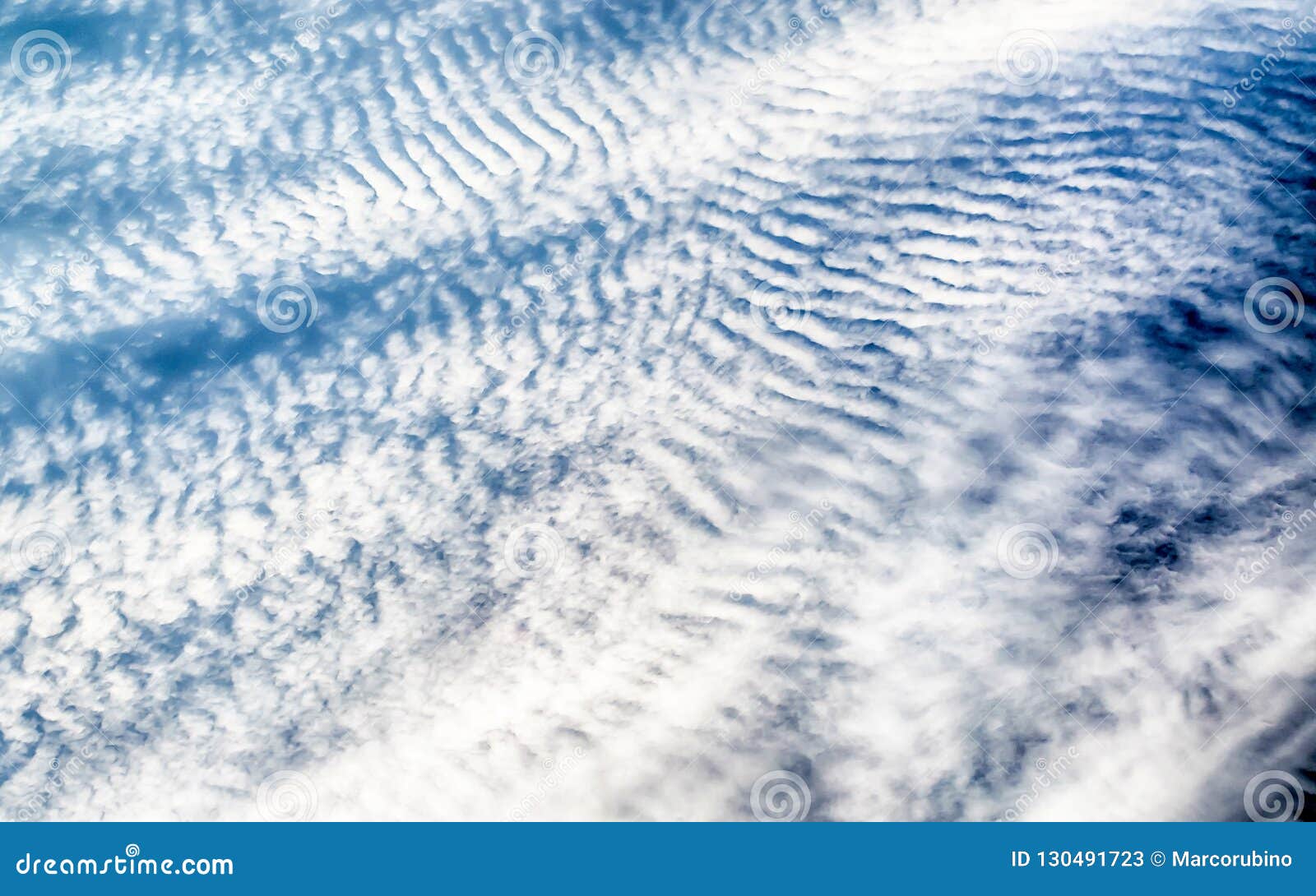 Blue Sky with Stripes Clouds Texture, May Use As Background Stock Image ...
