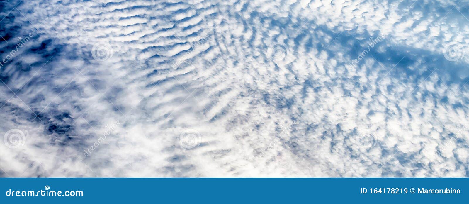 Blue Sky with Stripes Clouds Texture, May Use As Background Stock Image ...