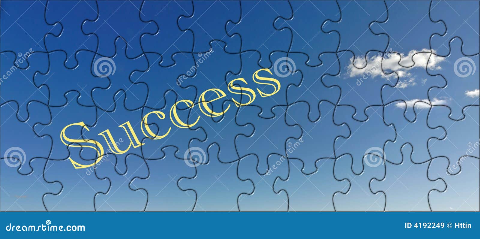 Blue sky success stock illustration. Illustration of cloud - 4192249