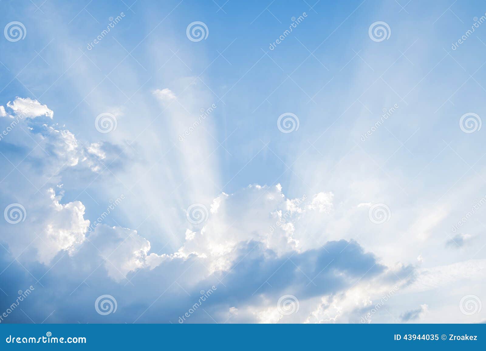 Blue sky stock image. Image of abstract, clouds, skyscraper - 43944035