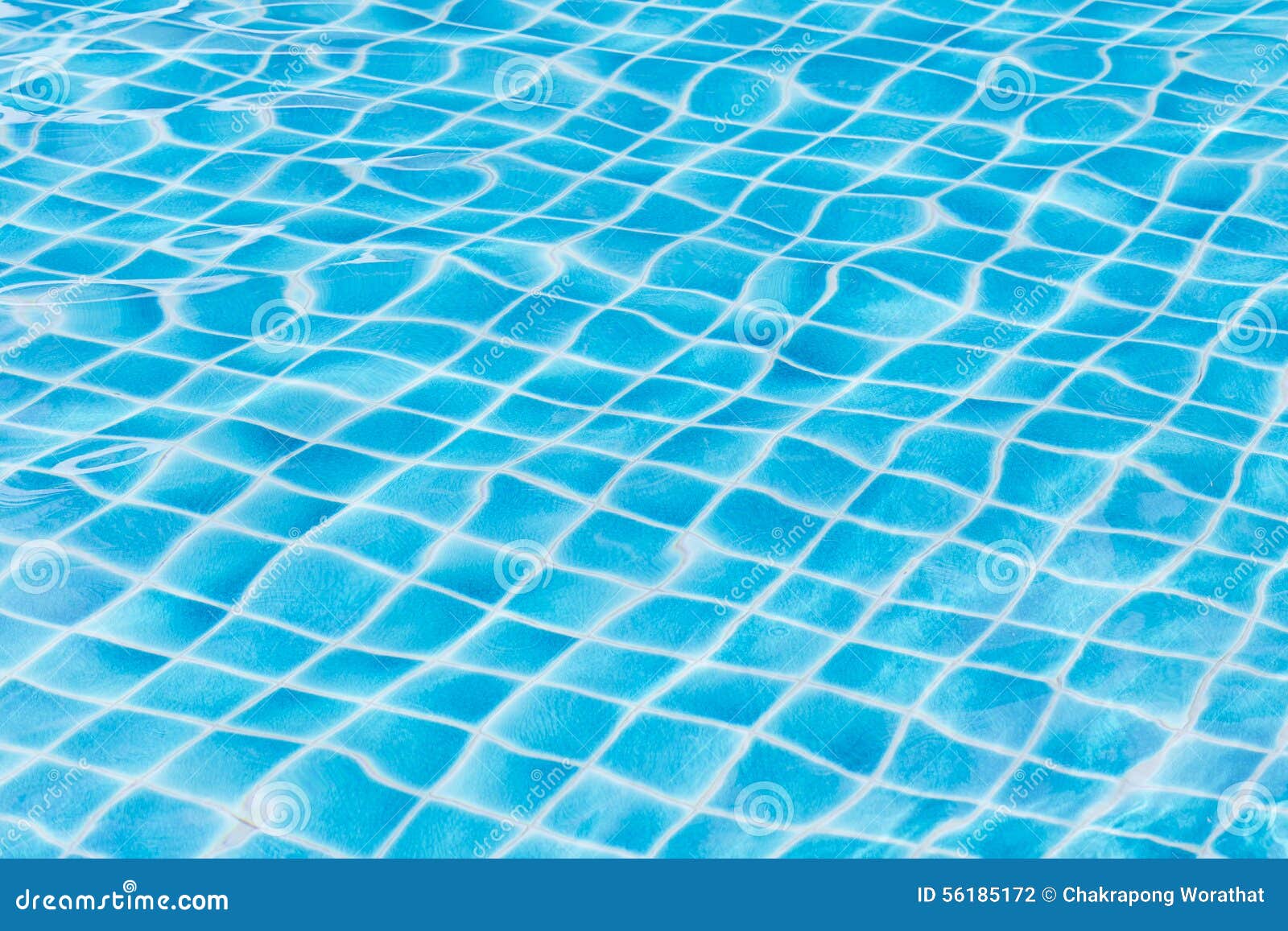 Blue Sky Swimming Pool Water Texture Reflection. Stock Photo - Image of ...