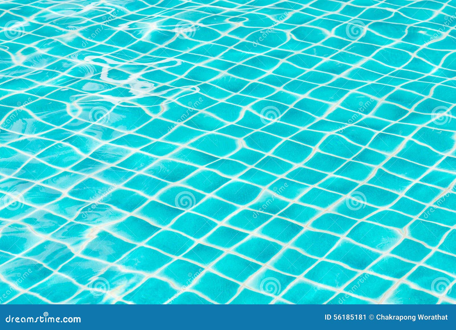 Blue Sky Swimming Pool Water Texture Reflection. Stock Image - Image of ...