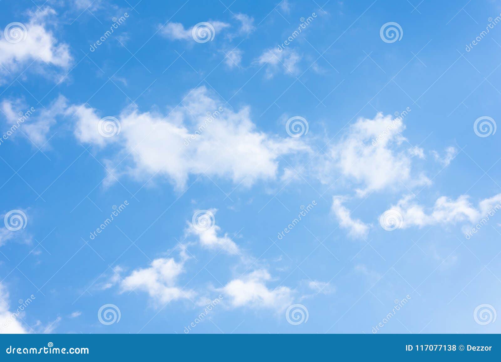 Blue Sky with Torn White Formless Clouds. Stock Photo - Image of cloud ...