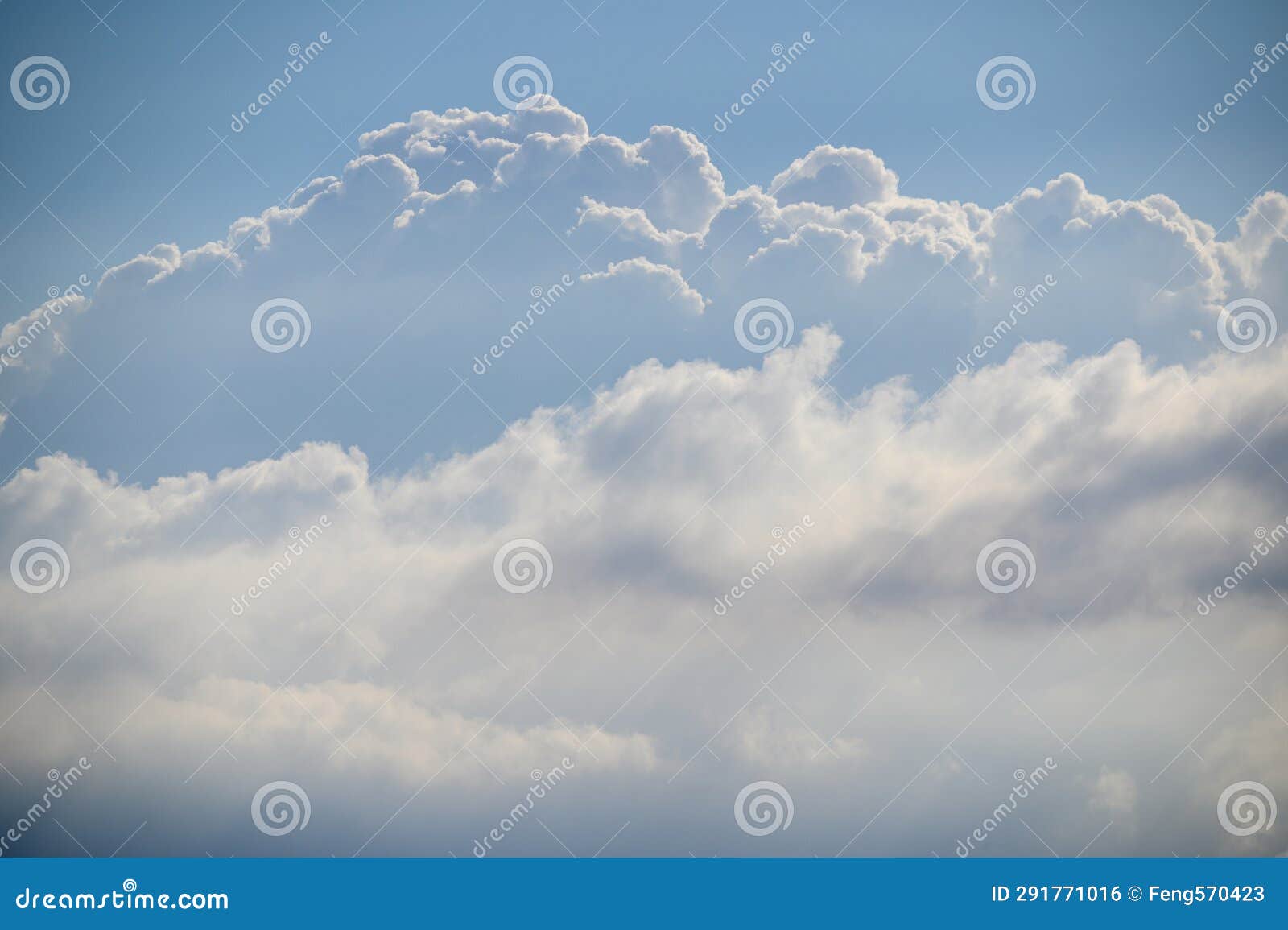 Blue Sky and Unpredictable White Clouds. Amazing Nature Stock Photo ...