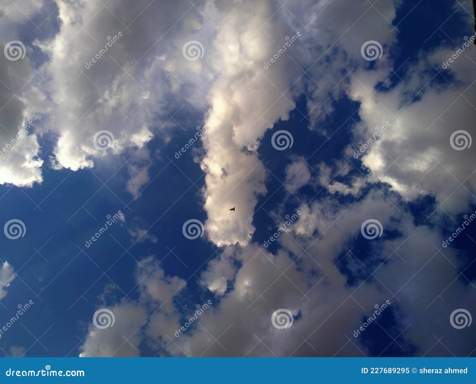 Blue sky view stock image. Image of view, awesome, blue - 227689295